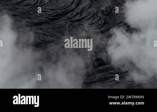 Hardened Lava Flow From Erupting Fagradalsfjall Volcano In Reykjanes ...