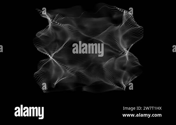 Abstract Digital Mesh Shape Fx Background Loop/ 4k animation of an ...