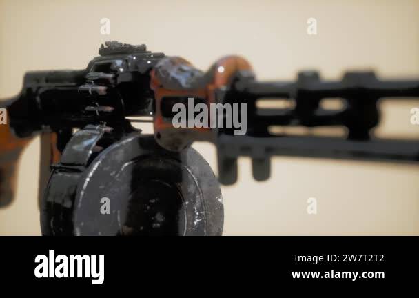 Soviet machine gun. Weapons of the USSR army Stock Video Footage - Alamy