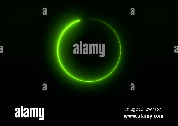 Video animation of a modern, glowing preloader and a circular bar for ...