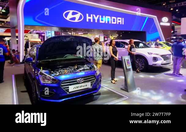 PASAY, PH - APRIL 7 - Hyundai booth at Manila International Auto Show ...