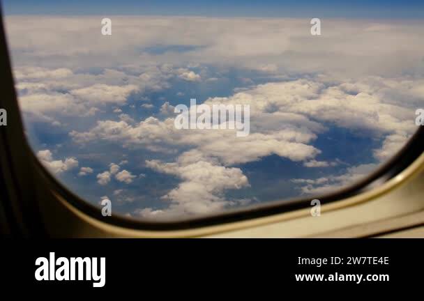 Airplane flight. View from the window of the plane. Airplane, Aircraft ...