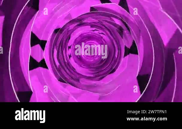 Abstract Flight in to pink purple neon lights cyber futuristic vr ...