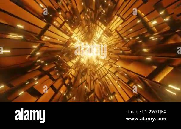 3D animation background video of tunnel light corridor abstract motion ...