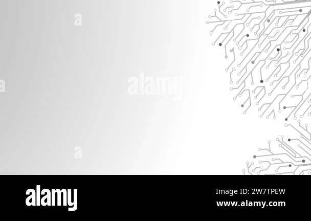 Circuit Board with moving electrons Data Flow Loop Background Animation ...