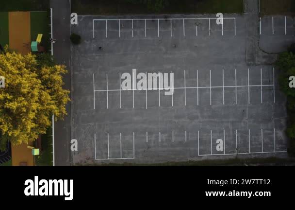 Empty parking lots aerial view Stock Videos & Footage - HD and 4K Video ...