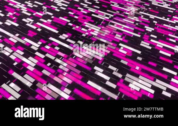 Movement Of Flat Colorful Rectangular Shapes On A Black Background Seamless Loop Animation