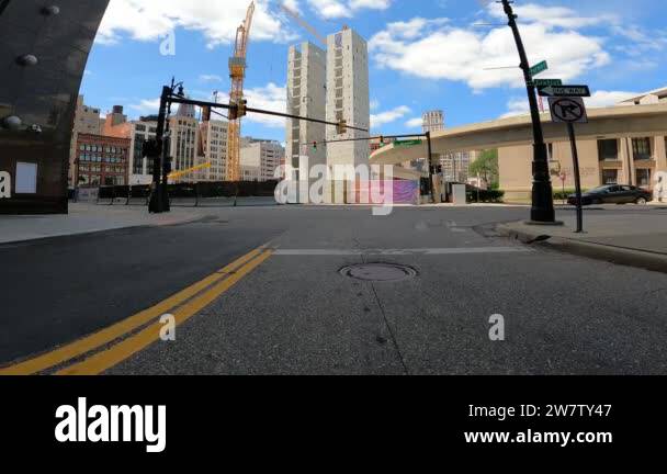 Hudson's Site Construction Detroit, Michigan. New building construction ...