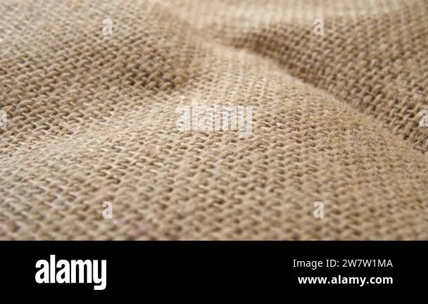 Wrinkled jute sackcloth texture Stock Videos & Footage - HD and 4K ...