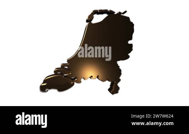 Netherlands Map Showing Up Intro By Regions 4k animated Netherlands map ...