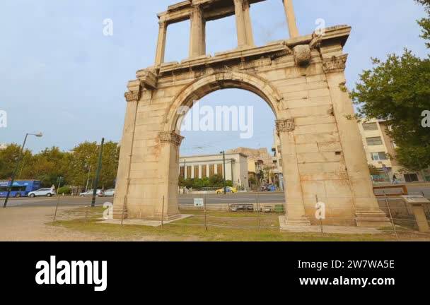 Roman gate athens Stock Videos & Footage - HD and 4K Video Clips - Alamy