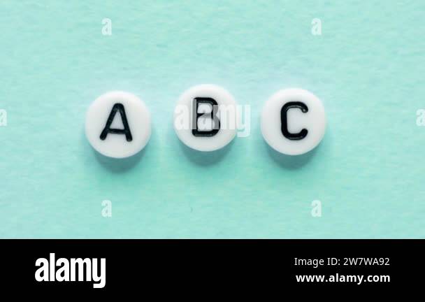 abc letters english alphabet education text blue Stock Video Footage ...