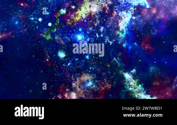 Vivid Universe. Stars and nebulae in deep space animation Stock Video ...