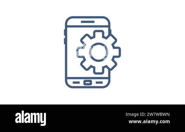 System Software Update Data Update Or Synchronize With Progress Bar On The Screen Motion