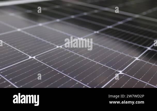 Photovoltaic solar panel extreme close up. Close-up of modern ...