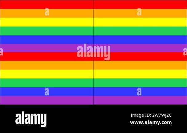 4 flashing LGBT flag flashing animations. 3 sets with black, white or ...