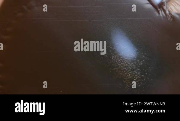 Old film strip burn with bubble.plastic burning bubbles fire closeup ...