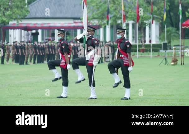 Indian military Academy IMA passing out parade 2021 Stock Video Footage ...