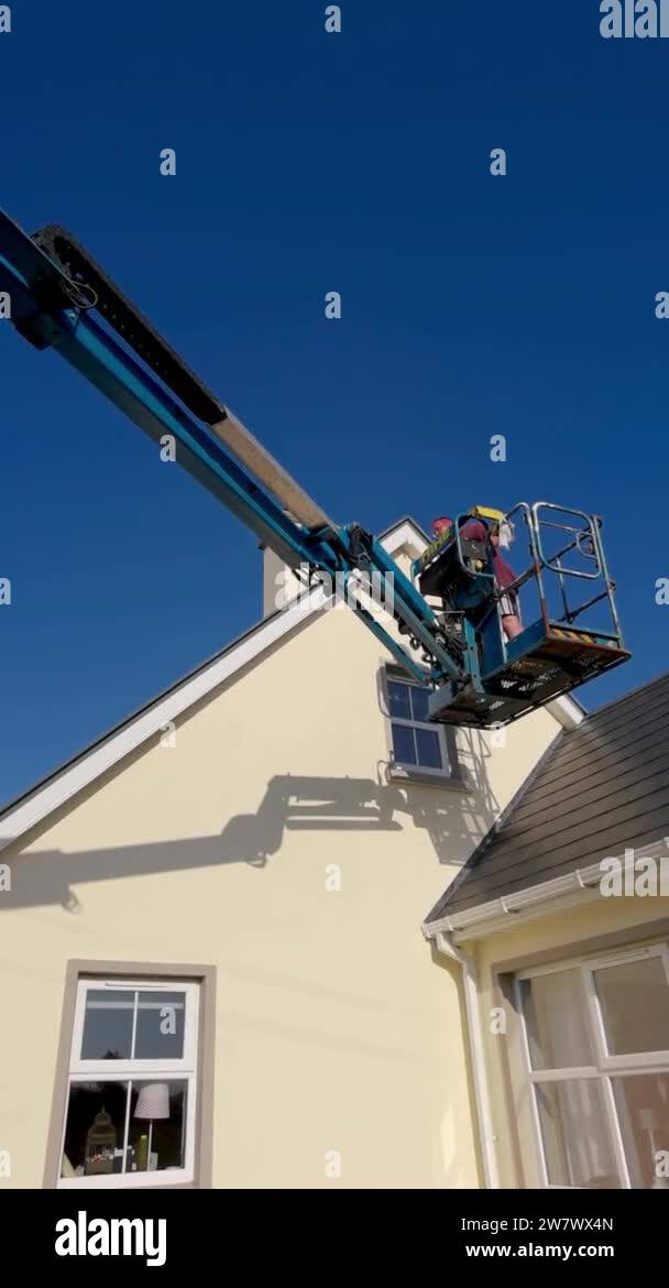 Cleaning windows cherry picker Stock Videos & Footage - HD and 4K Video ...