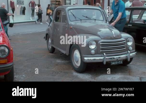 TRIESTE, ITALY - OCTOBER, 01: Fiat Topolino exposed at the National Day ...