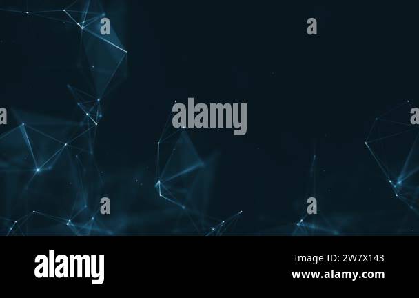 Abstract Digital Data Plexus Technology Background Loop/ 4k animation of an abstract plexus ...