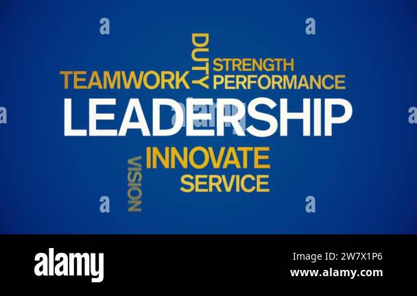 4k Leadership Animated Tag Word Cloud,Text Design Animation Typography ...