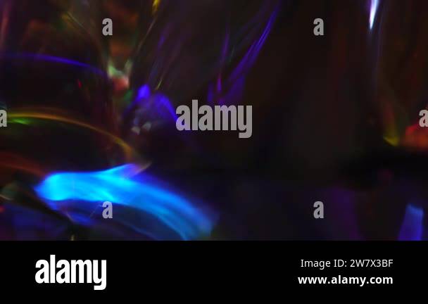 Multicolored neon light show. Soft neon blue purple pink holographic ...