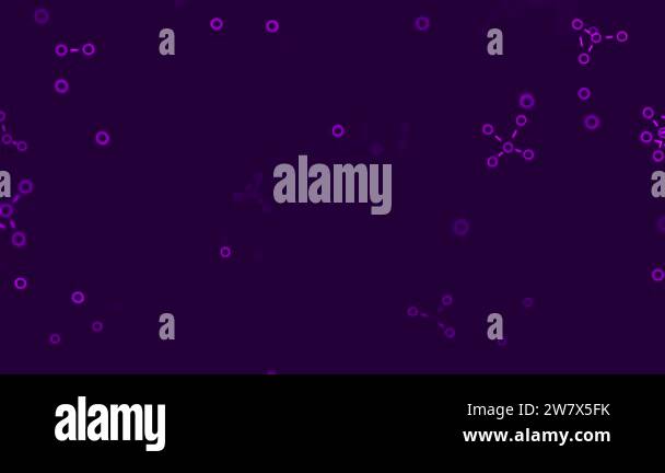 Slow flow of chains of molecules on colored background. Animation ...