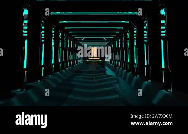 3D animation rendering camera movement start bridge tunnel go to glass ...