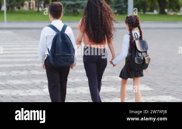 Woman mother children son boy daughter girl Stock Videos & Footage - HD ...