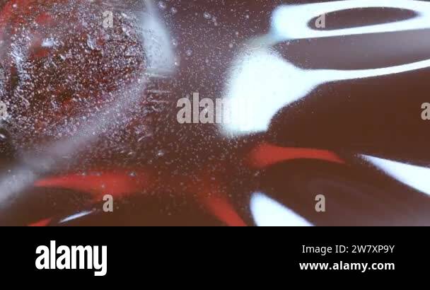 Old film strip burn with bubble.plastic burning bubbles fire closeup ...