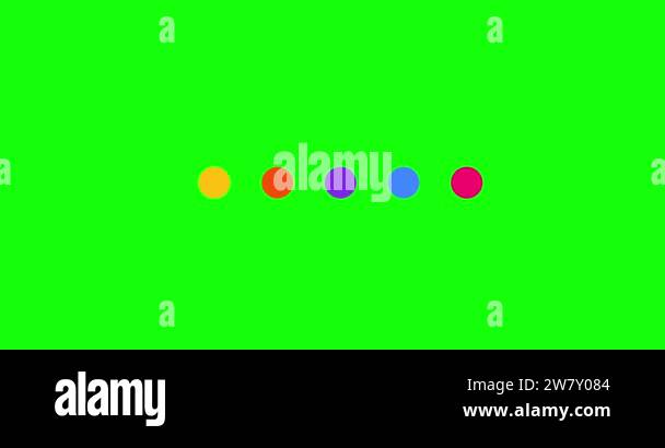 Rotating balls animation for loader screen. Loading animation of colorful circles. 4k resolution ...