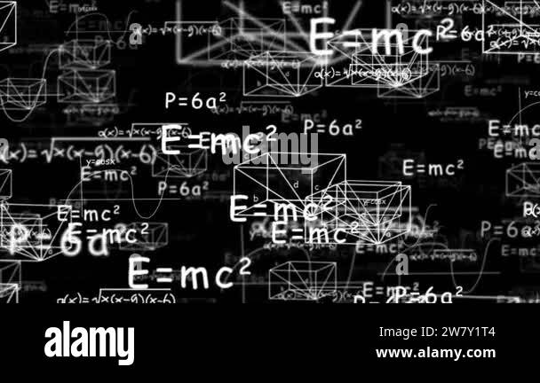 4K loop Animation of mathematical formulas, calculations, graphs Stock Video Footage - Alamy