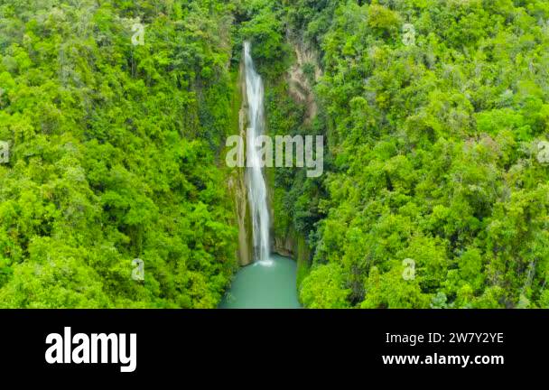 Beautiful tropical waterfall Philippines, Cebu Stock Video Footage - Alamy