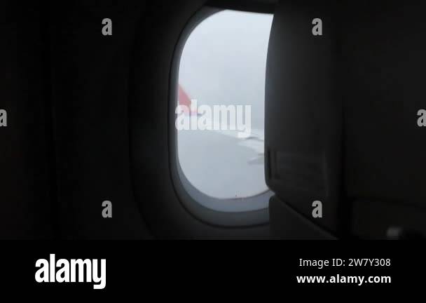 Bangkok Thailand 21. Mai 2018 View out of airplane window while ...