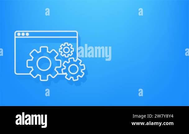 System Software Update Data Update Or Synchronize With Progress Bar On The Screen Motion