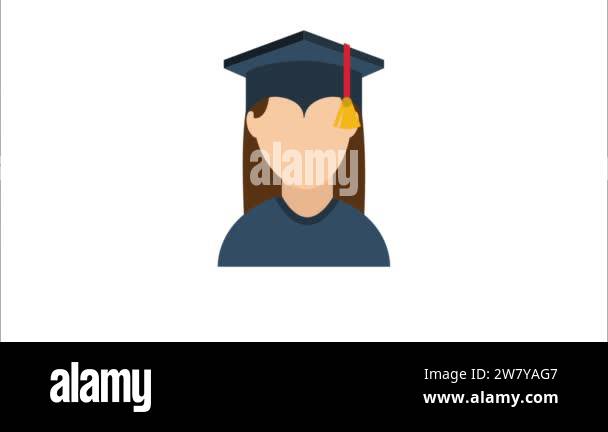 Graduation design Animation Stock Video Footage - Alamy