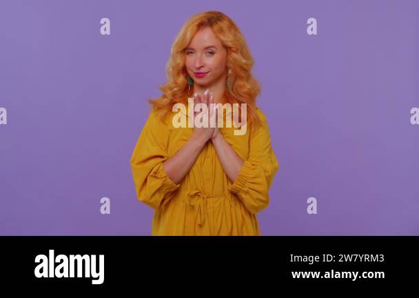 Sneaky cunning girl with tricky face scheming evil plan, thinking over ...