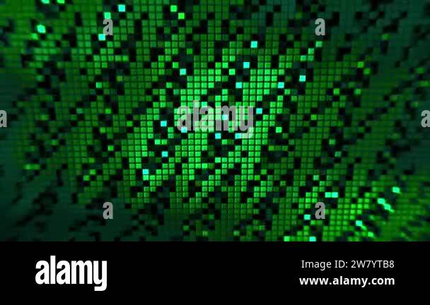 Old fashioned retro game background with blinking pixels. Motion ...