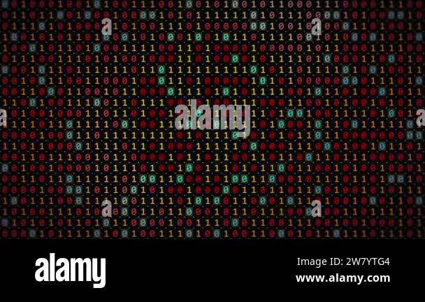 Background based on binary code technology. Protecting digital data from hacking and viruses ...