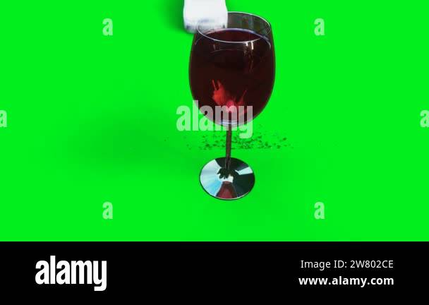 white generic 3d car crashes into alcholol bottle. Sober driver concept ...