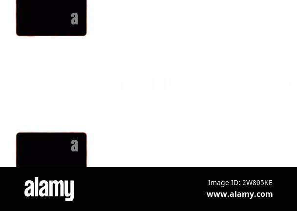Blank 8 mm Film Frame Only With Sprocket Perforation Stock Video ...