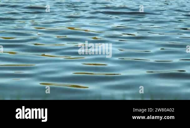 Water surface waves from a lake, sea, ocean or river for background ...