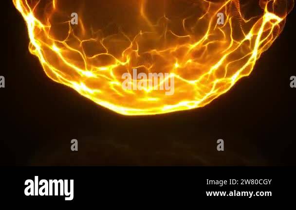 Burning Fire Fx With Particles Flames Animation/ 4k animation of a fire ...
