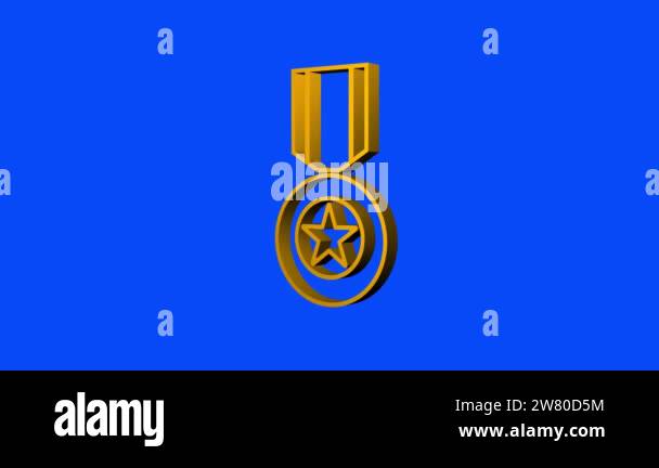 Hero of the Soviet Union gold star award. Motion graphics Stock Video ...