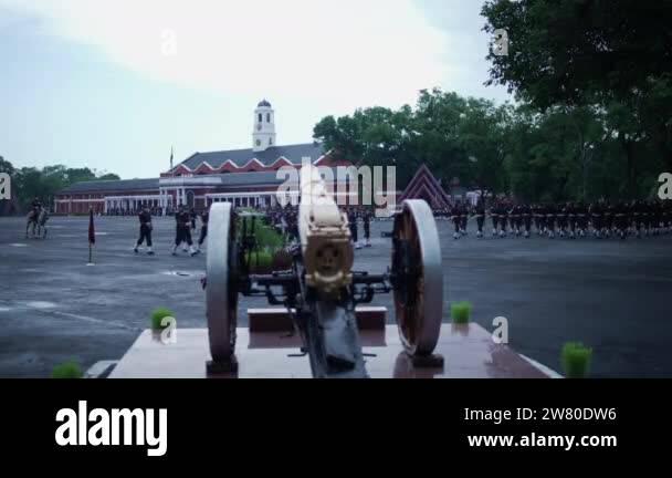 Indian military Academy IMA passing out parade 2021 Stock Video Footage ...