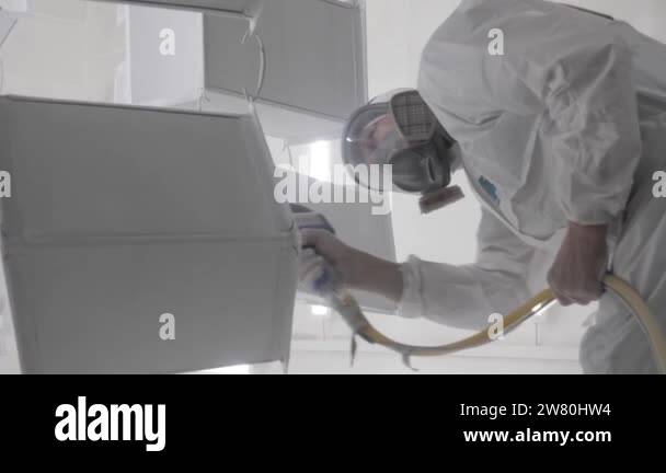 Powder coating of metal products. Industrial painting metal powder ...