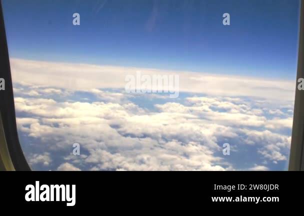 Airplane flight. View from the window of the plane. Airplane, Aircraft ...