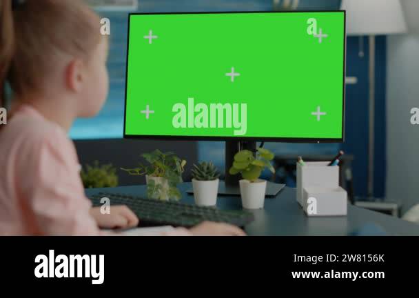 Green monitor girl Stock Videos & Footage - HD and 4K Video Clips - Alamy