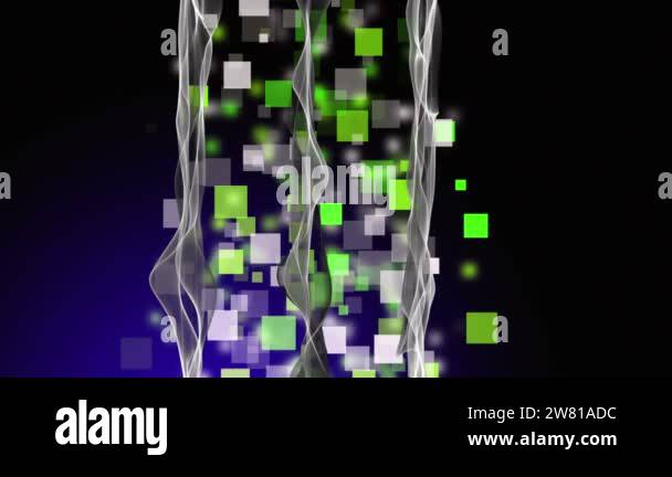 Fantastic video animation with wave object and color changing ...